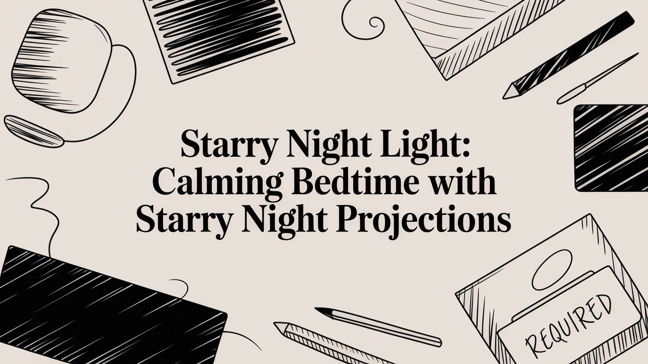 Starry Night Light: Calming Bedtime with starry night light Projection ...